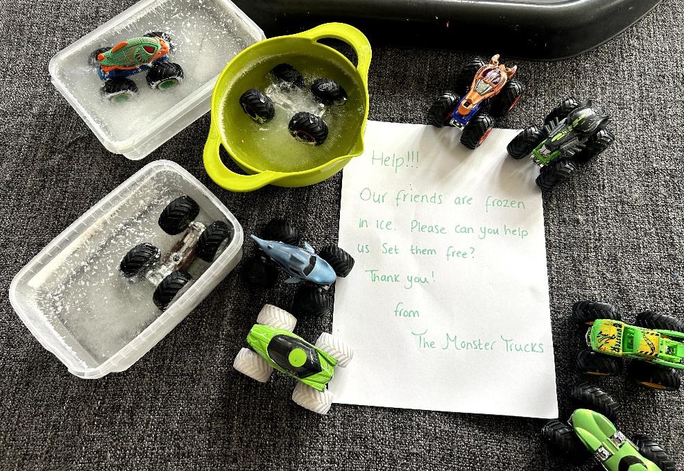 Monster Truck Ice Play Activity | The Parenting Daily