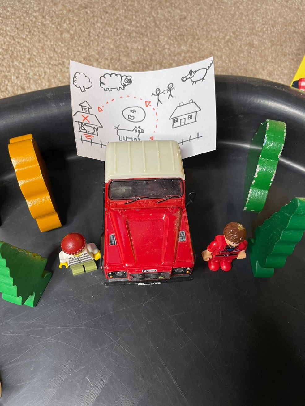 What the Ladybird Heard tuff tray activity | The Parenting Daily