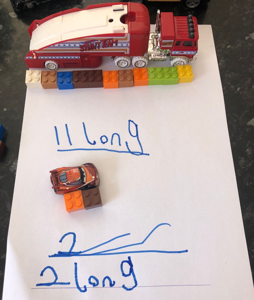 Learning to count with bricks and cars | The Parenting Daily