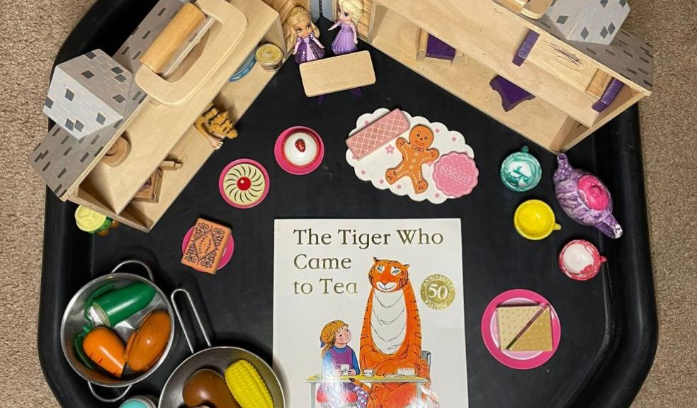 The Tiger who came to Tea tuff tray | The Parenting Daily