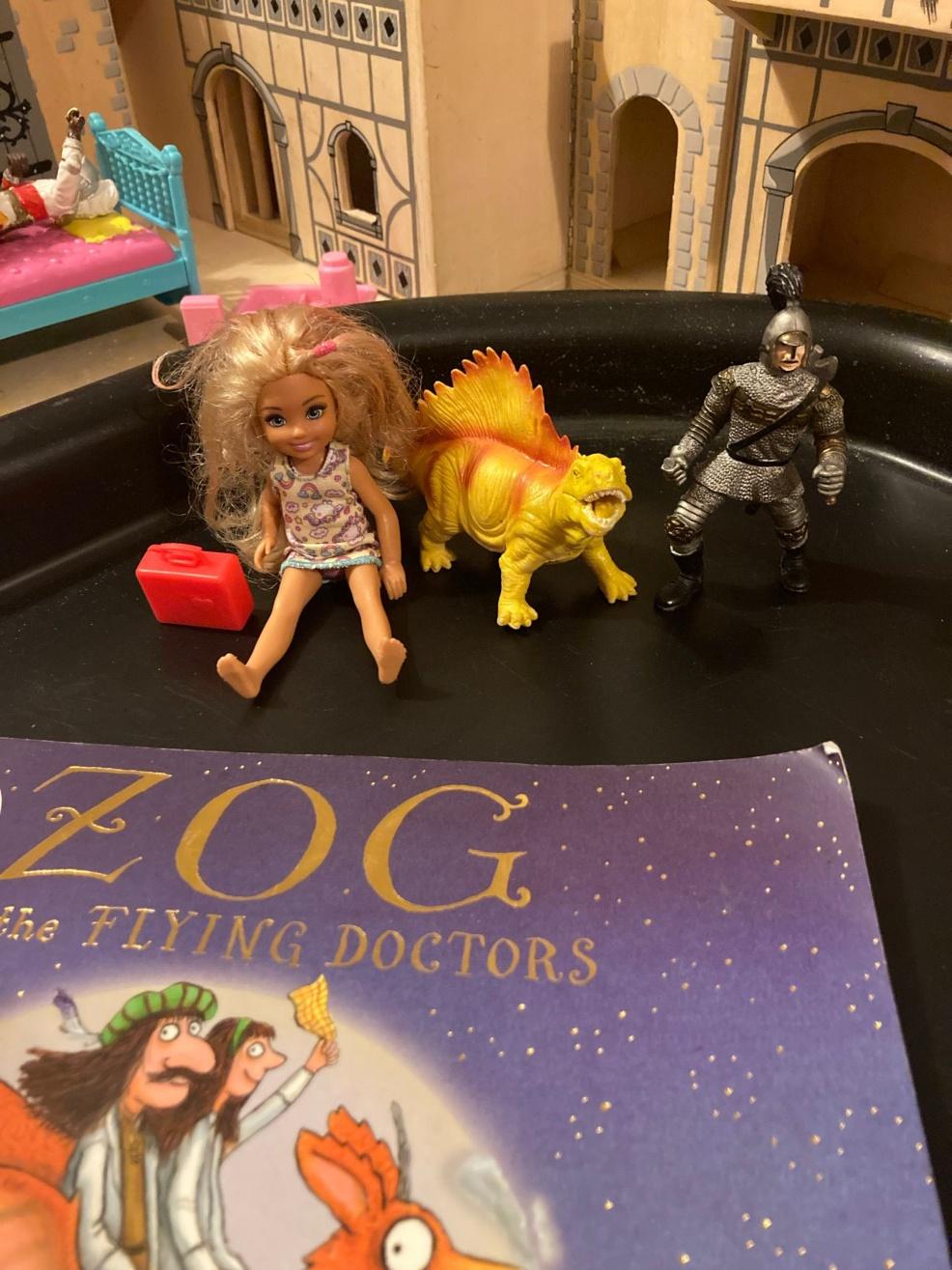 Zog and the flying doctors tuff tray | The Parenting Daily