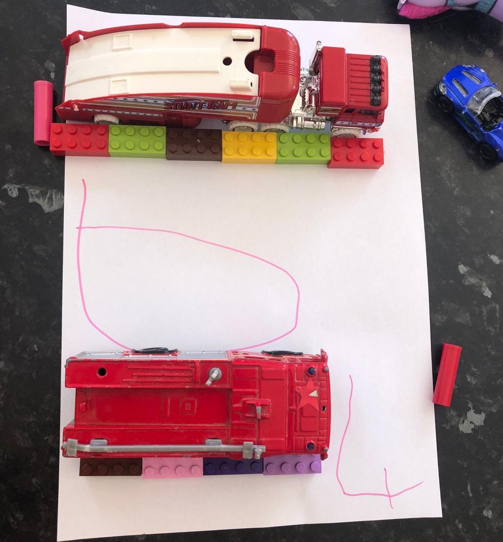 Learning to count with bricks and cars | The Parenting Daily