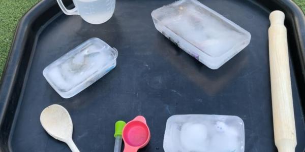 Frozen Themed Ice Play Activity | The Parenting Daily